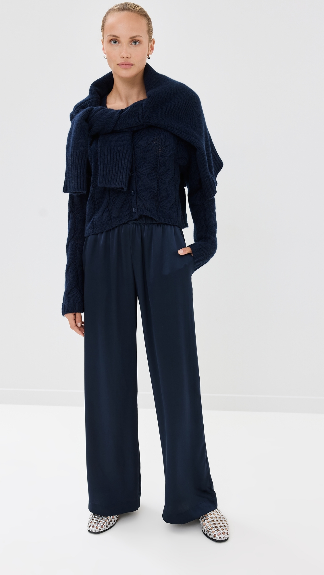 SABLYN Brynn Wide Leg Silk Pants